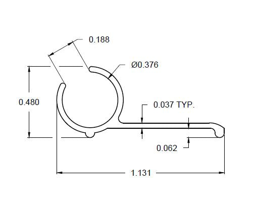 RV AWNING RAIL 16' Aluminum WHITE 4964313 – RV Store Direct